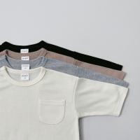 China 190gsm Kids Basic Pocket Long Tee 4 Colors Regular Fit Style 100% Cotton for sale