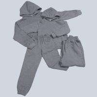 China Long Sleeve French Terry Crew Neck Sweatsuit 2PCS Set Sweatshirts Hoodies Pullover For Adult Kids for sale
