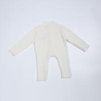 China Unisex Baby Knit Rompers Long Sleeve One Piece Button Down Sweater Jumpsuit Playsuit 100% Cotton Homewear Sleepwear for sale