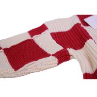 China 2PCS Custom Made Sweaters With Beanie Cozy Puff Sleeve Sweater 100% Cotton Knit Wear For Little Girls for sale