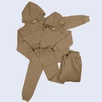 China Long Sleeve French Terry Crew Neck Sweatsuit 2PCS Set Sweatshirts Hoodies Pullover For Adult Kids for sale