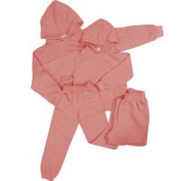 China Long Sleeve French Terry Crew Neck Sweatsuit 2PCS Set Sweatshirts Hoodies Pullover For Adult Kids for sale