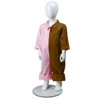 China Poplin Patchwork Clothes Unisex Kids Long Sleeve Cosy Zipper Design One Piece Suit for sale