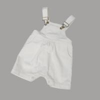 China Customized 100% Cotton Neutral Baby Corduroy White Jumpsuit Sleeveless Buckle Design Rompers Kids Daily Dressing for sale