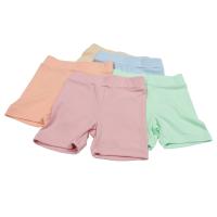 China 100% Ribbed Cotton Custom Made Tee Shirts 260gsm Little Girl Boy Basic Shorts for sale
