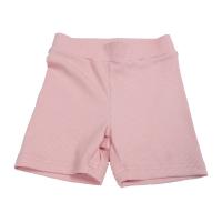 China 100% Ribbed Cotton Custom Made Tee Shirts 260gsm Little Girl Boy Basic Shorts for sale