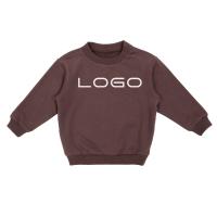 China 2 PCS Pullover Sweat Shirt Neutral Kids Fleece Sweatshirt Set Long Sleeve Printed Jogger Set Sweat Pants 100% Cotton for sale