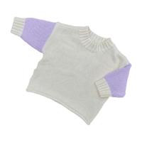 China Custom Knitted 2 Piece Set 100% Cotton Baby Color Block Relaxed Fit With Drawstring Knit Pants Toddler Sleep Wear for sale