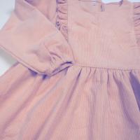 China Boutique Pink Princess Dress Corduroy Fabric For Birthday Party for sale