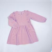 China Boutique Pink Princess Dress Corduroy Fabric For Birthday Party for sale