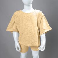 China Toddlers Custom Made Sweaters Relaxed Fit 100% Cotton Speckled 2 Piece Knitwear for sale