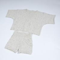 China Toddlers Custom Made Sweaters Relaxed Fit 100% Cotton Speckled 2 Piece Knitwear for sale