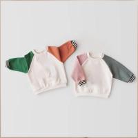 China Toddler Fleece Lined Color Block Sweatshirt 280gsm 16T With 100% Cotton Fleece Fabric for sale