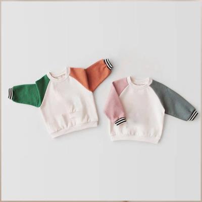 China Toddler Fleece Lined Color Block Sweatshirt 280gsm 16T With 100% Cotton Fleece Fabric for sale