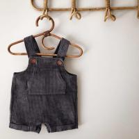 China Multi Colors Newborn Black Romper 100% Cotton Baby Corduroy Overalls for sale