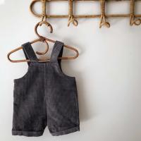 China Multi Colors Newborn Black Romper 100% Cotton Baby Corduroy Overalls for sale