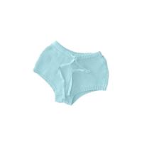 China Relaxed Fit 2 PCS Knit Wear Puff Sleeves Sweater Drawstring Knit Shorts 100% Cotton Kids Wear for sale