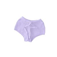 China Relaxed Fit 2 PCS Knit Wear Puff Sleeves Sweater Drawstring Knit Shorts 100% Cotton Kids Wear for sale