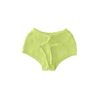 China Relaxed Fit 2 PCS Knit Wear Puff Sleeves Sweater Drawstring Knit Shorts 100% Cotton Kids Wear for sale