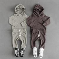 China 250gsm Pullover Sweat Shirt Toddler Sweatshirt Jogger Pants Set French Terry Fabric for sale