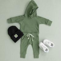 China French Terry Fabric Custom Pullover Sweatshirt Top And Pant 260gsm 16T for sale