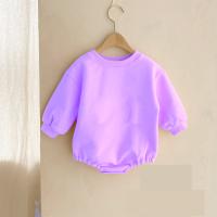 China Warm New Born Rompers Long Sleeve French Terry Baby Sunday Sweatshirt Romper for sale