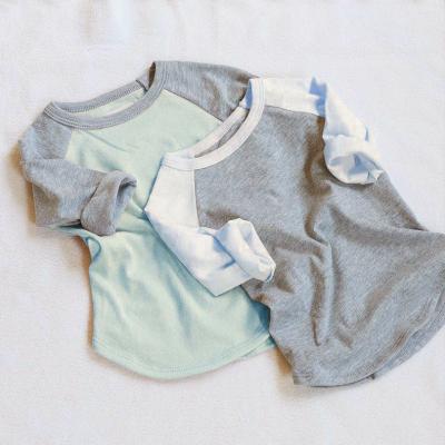 China Baseball Custom Tee Shirts 190gsm 100% Cotton Toddler Raglan Sleeve 16T for sale