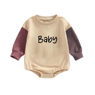 China French Terry Fabric Printed New Born Rompers Boys Girls for sale