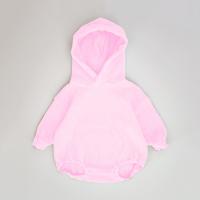 China Baby Waffle Hoodie Newborn Long Sleeve Romper 100% Cotton for sale