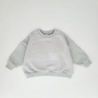 China French Terry Toddler 100% Cotton Long Sleeve Tee Shirt With 4 Colors for sale