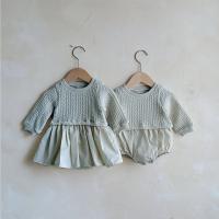 China Long Sleeve New Born Rompers 100% Cotton White Newborn Tutu Dress for sale