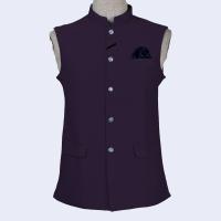 China Terry Rayon Custom Tuxedo Suit Mens Stand Collar Waistcoat for sale