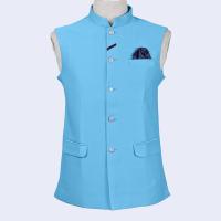 China Terry Rayon Custom Tuxedo Suit Mens Stand Collar Waistcoat for sale