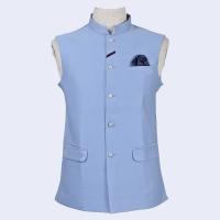 China Terry Rayon Custom Tuxedo Suit Mens Stand Collar Waistcoat for sale