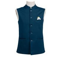China Custom Business Casual Suit Jacket Cotton Silk Solid Waistcoat for sale