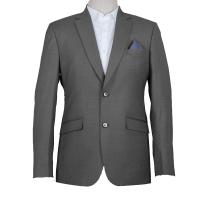 China Custom Men'S Terry Rayon Fabric Notch Lapel Collar Blazer Solid Formal Wear Coat Suit With Two Button Opening For Party for sale