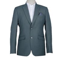 China Custom Men'S Terry Rayon Fabric Notch Lapel Collar Blazer Solid Formal Wear Coat Suit With Two Button Opening For Party for sale