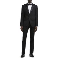 China Custom Mens Tuxedo Suit Fashion Slim Fit Black For Special Occasion Formal Wear 2PCS for sale