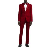 China Custom Mens Tuxedo Suit Fashion Slim Fit Black For Special Occasion Formal Wear 2PCS for sale