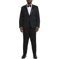 China Big Tall Men'S Stylish 2PCS Black Designer Tuxedo For Men for sale
