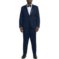 China Big Tall Men'S Stylish 2PCS Black Designer Tuxedo For Men for sale