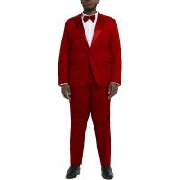 China Big Tall Men'S Stylish 2PCS Black Designer Tuxedo For Men for sale