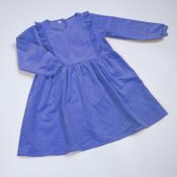 China Corduroy Fabric Boutique Princess Dress Purple Color For Wedding Party for sale