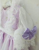 China Purple Color Princess Dress Boutique 100% Cotton Casual for sale