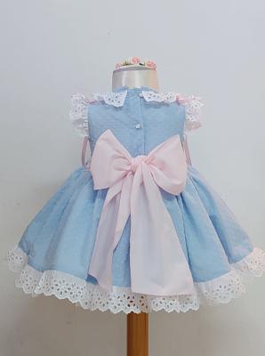 China Little Love Boutique Princess Dresses With Light Blue Color for sale