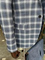 China Plaid Striped 3 Piece Tuxedo Suit for sale