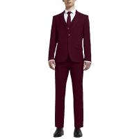 China Black 2PCS Mens Tuxedo Suit Jacket And Trousers For Special Occasion Formal Wear Custom for sale