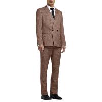 China 2PCS Custom Men'S Stylish Skinny Fit Houndstooth Tuxedo For Special Occasion Jacket Trousers for sale