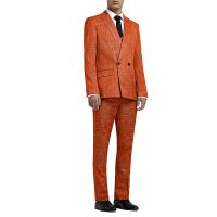 China 2PCS Custom Men'S Stylish Skinny Fit Houndstooth Tuxedo For Special Occasion Jacket Trousers for sale