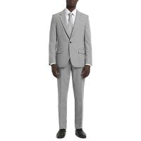 China Beige Flannel Mens Tuxedo Suit Custom Stylish Slim Fit for sale